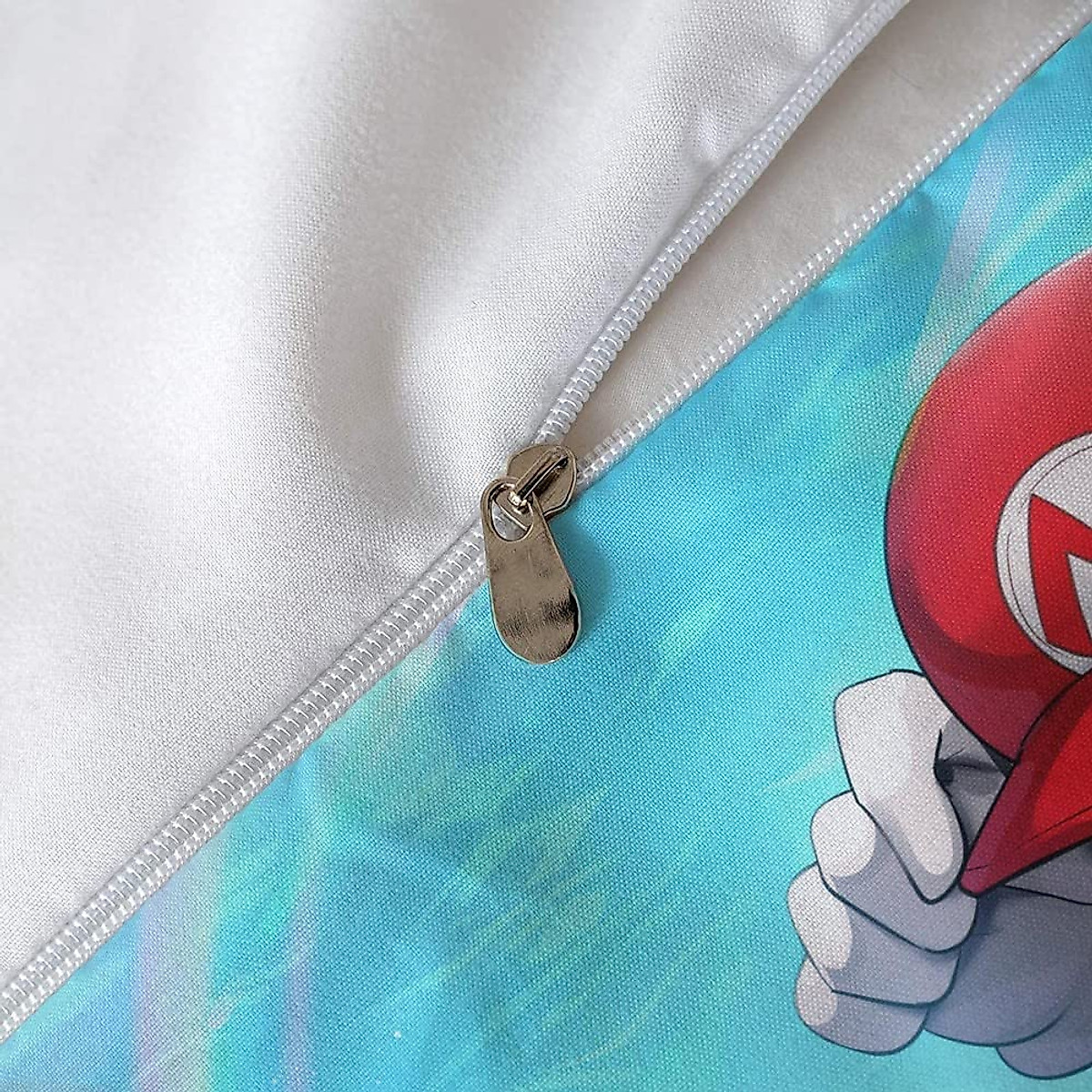 NICHIYOBI Redcap Beard Plumber Bros Game Movie Duvet Cover Set 3D Bedding Comforter Cover 3 Pcs (1 Duvet Cover+2 Pillowcases) Bedding Set (05,Twin-68x86in+20x30in*2)