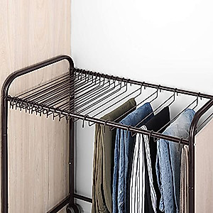 Pant Hangers for Rolling Pants Trolley 20 PCS, Bronze (Only Hangers)