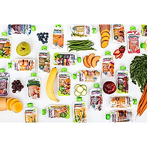 Sprout Organic Baby Food Pouches Stage 3, Organically Sourced Meat Protein, Root Vegetables Apple w/ Beef, 4 Ounce (Pack of 12)