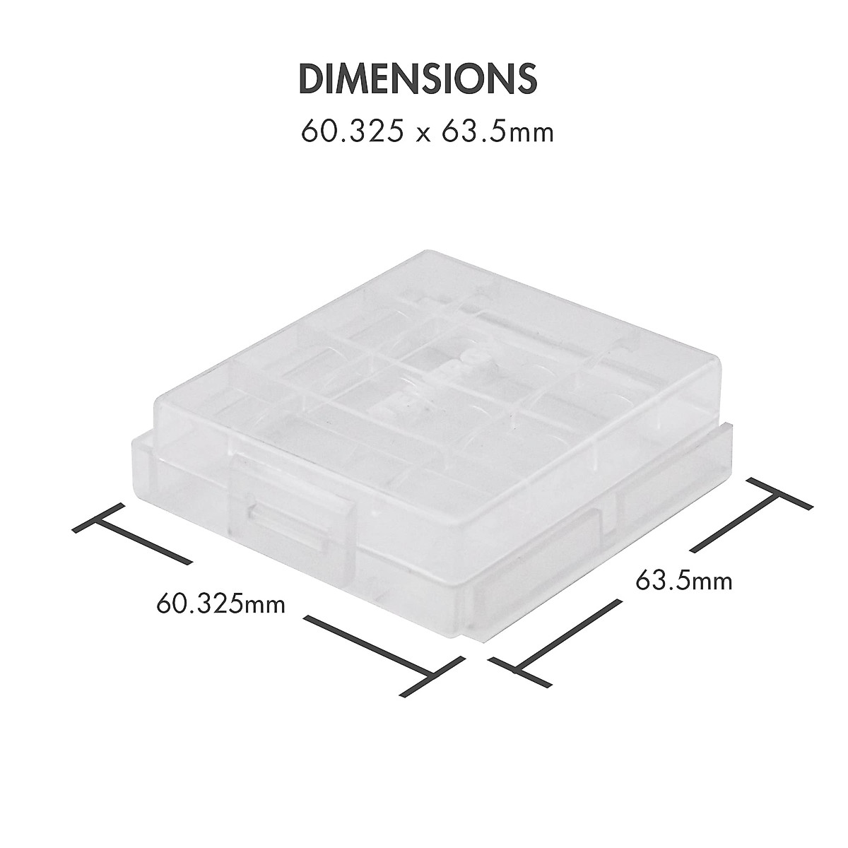 Tenergy 10 Pack Plastic Storage Case for AA/AAA Batteries (Batteries Sold Separately)