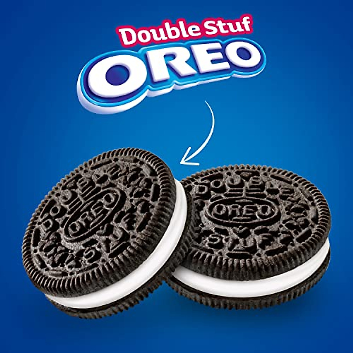 OREO Double Stuf Chocolate Sandwich Cookies, Family Size, 3 Packs