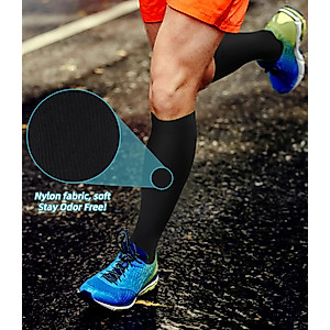 Compression Socks For Women Men Circulation - Graduated Support Knee High Socks For Nurses, Travel, Athletic