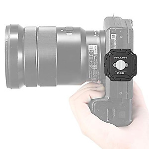 ULANZI F38 Camera Quick Release Plate w 1/4" to 3/8" Screw Thread, Quick Release System QR Plate Camera Tripod Mount Adapter for Sony Canon Monopod DSLR Stabilizer Slider DJI Switch Between Stablizer