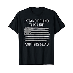 Corrections Officer Betsy Ross Flag Patriotic Thin Grey Line T-Shirt