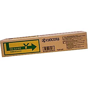 Kyocera 1T02R4ACS0 Model TK-5199Y Yellow Toner Cartridge For use with Kyocera TASKalfa 307Ci and CS-306ci A4 Color Multifunctional Printers, Up to 7000 Pages Yield at 5% Average Coverage