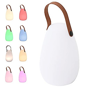 LEDHOLYT LED Cordless Lantern Lamp, Rechargeable Portable Outdoor Lanterns Light,7 Colors Bedside Night Light for Bedroom Nightstand Living Room Dining Desk Decorations,IP44 Waterproof Camping Lamp