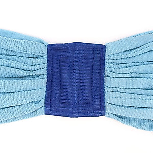 Microfiber Tube Mop Head(16 oz.), 6 Inch Headband, Loop End Commercial String Mop Head Replacement for Home, Highly Absorbent, Industrial and Commercial Use