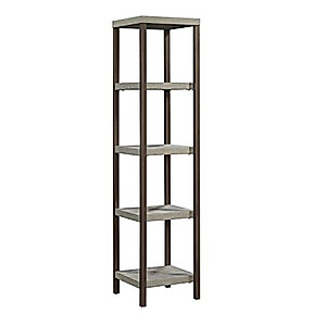 Sauder Manhattan Gate Tower Etagere, Mystic Oak Finish