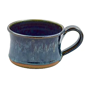 Modern Artisans American Made Stoneware Pottery 20-oz. Chowder/Soup Mug in Midnight Blue