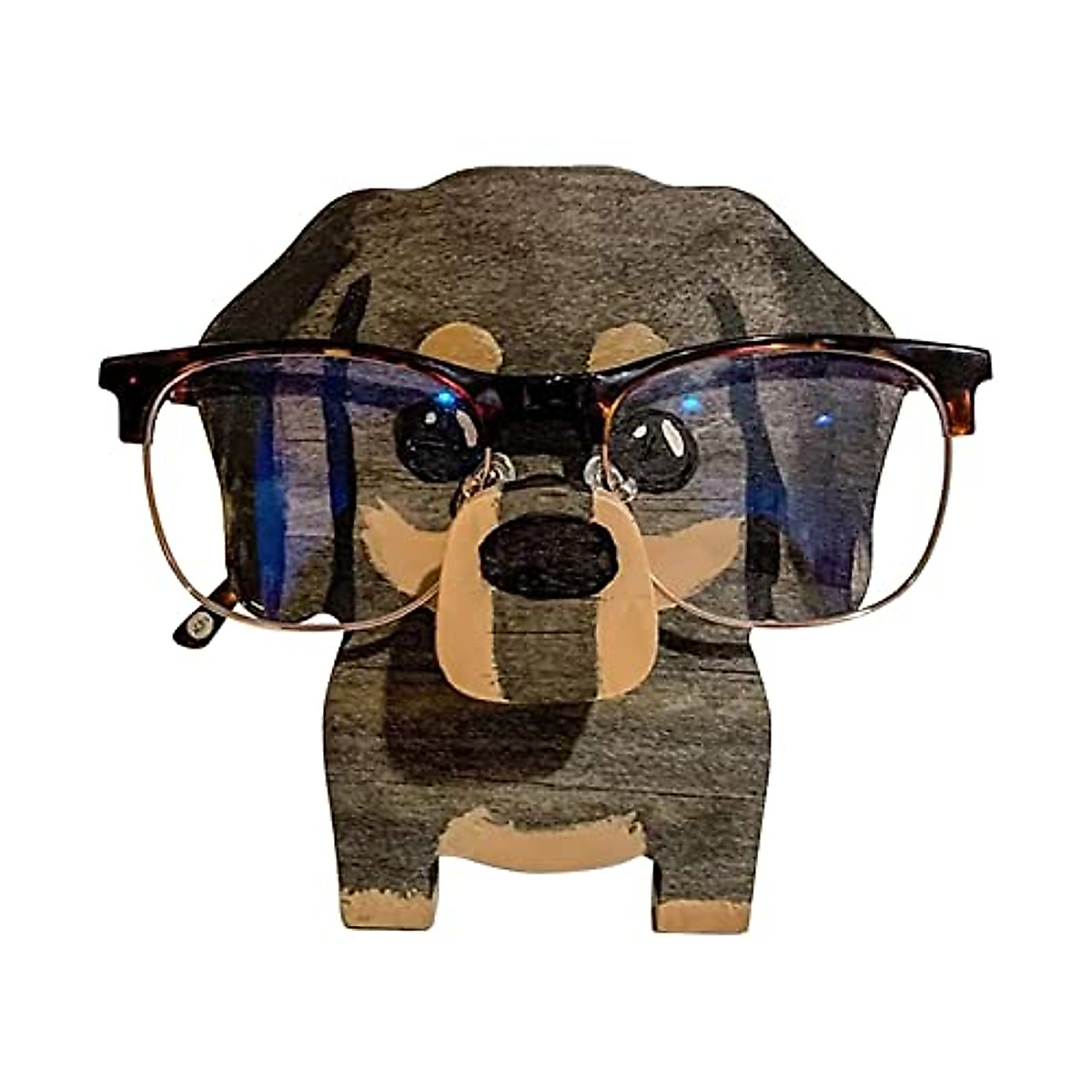 Yaoercty Delivered Before Christmas - Cute Creative Animal Glasses Rack Holder, 1PC Cute Wooden Animal Shaped Glasses Frame Home Office Desktop Decor,Valentine's Day (F)