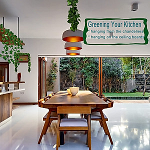 OHEMDI 12 Pack 84 feet Artificial Ivy Greenery Garland, Fake Vines Pants with Fake Leaves, Vines for Bedroom Wedding Home Kitchen Garden Party Room Decor (Green)