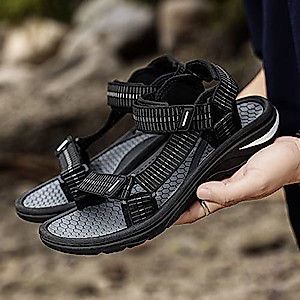 WYBAXZ Toga Costume Sandals Men Men Flat Sandals Fashion And Comfort Soft Bottom Beach Sandals Soft Sandals for (Black, 10.5)
