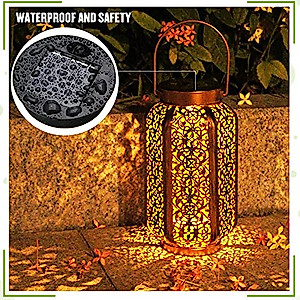 TOODOO 6 Pieces Solar Lights Replacement Top 7 Lumens Solar Lantern Parts LED Solar Panel Lantern Lid Lights for Outdoor Hanging Solar Lanterns Garden Patio Decor