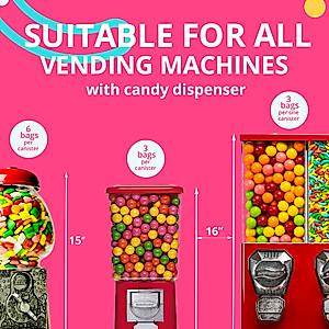 Chiclets Gum - Assorted Colors & Flavors Chewing Gum - Chicklets Gum Bulk Package - Vending Machine Refills 2.4 lb