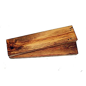 Modern Timber Craft Reclaimed Wood Wall Shelves | Rustic Wall Decor | Set of 2 (24" x 6") | Easy-to-Install Hardware Included (Oiled)