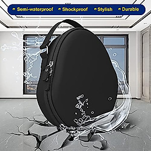 Canboc PU AirPods Max Smart Case Replacement for New Apple AirPods Max Headphone, Extra-Room fit Charger Cable, Black