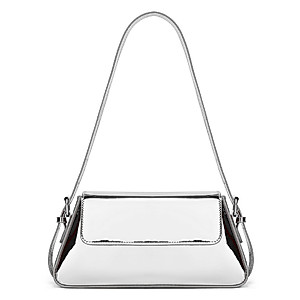 Evening Bag Women Hobo Bag Clutch Y2k Sparkly Silver Purse Tote Handbag Shoulder Party/Cute Crossbody Bags with Wallet