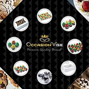 OccasionWise 24 Mini Cupcake Container Box - Perfect for Mini Cupcakes with Tall Toppings - 5 Pack