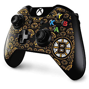 Skinit Decal Gaming Skin Compatible with Xbox One Controller - Officially Licensed NHL Boston Bruins Blast Design