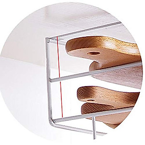 Connoworld Double Layer Kitchen Cabinet Iron Shelf Chopping Board Storage Rack Towel Holder Black