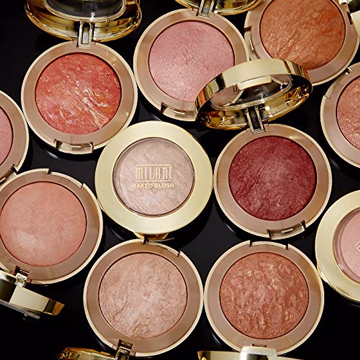 Milani Baked Blush - Petal Primavera (0.12 Ounce) Cruelty-Free Powder Blush - Shape, Contour & Highlight Face for a Shimmery or Matte Finish