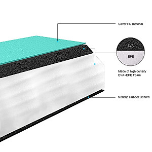 FBSPORT 8ft Balance Beam: Folding Floor Gymnastics Equipment PU Leather for Kids Adults,Non Slip Rubber Base, Gymnastics Beam for Training, Practice, Professional Home Training