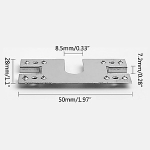 50pcs Set Replacement Part For M.C Tool Grounding Gasket Stainless Steel Solar Panel Clip/Washer/Sheet 28x50mm Grounding Clip