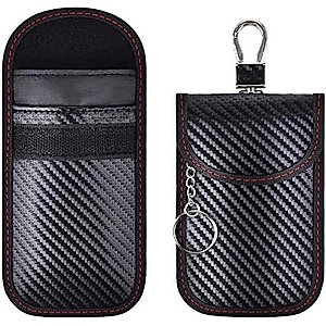 Faraday Pouch for car Keys,2 Pack Faraday Bag | Car Key Signal Blocking Pouch | Keyless Entry Car Keys Case | RFID Blocker Bag for Car Security | Anti-Theft Remote Entry Keyless protector