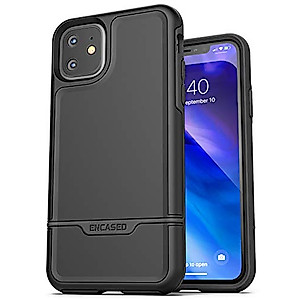 Encased iPhone 11 Belt Clip Holster Case (2019 Rebel Armor) Heavy Duty Rugged Full Body Protective Cover with Holder (Black)