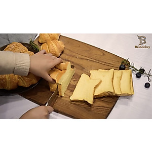 Brandobay Bread Knife 8-Inch, High Stainless Steel, Ergonomic Handle, Cakes Slicing Knife