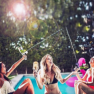 Beer Gun Alcohol Shot Shooter Bottle Stopper Sprayer Opener Adjustable Champagne Wine Dispenser Beer Gun ( Color : A )