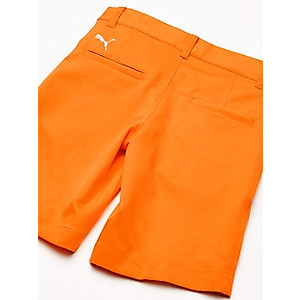 Puma Golf 2020 Boy's Stretch Short, Vibrant Orange, Small