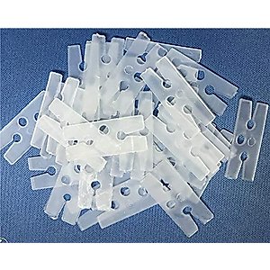 iFlyMars 101 Pieces of Clear Plastic H Shape Balloon Clips Tie for Sealing,Wedding Party Christmas Birthday Decoration