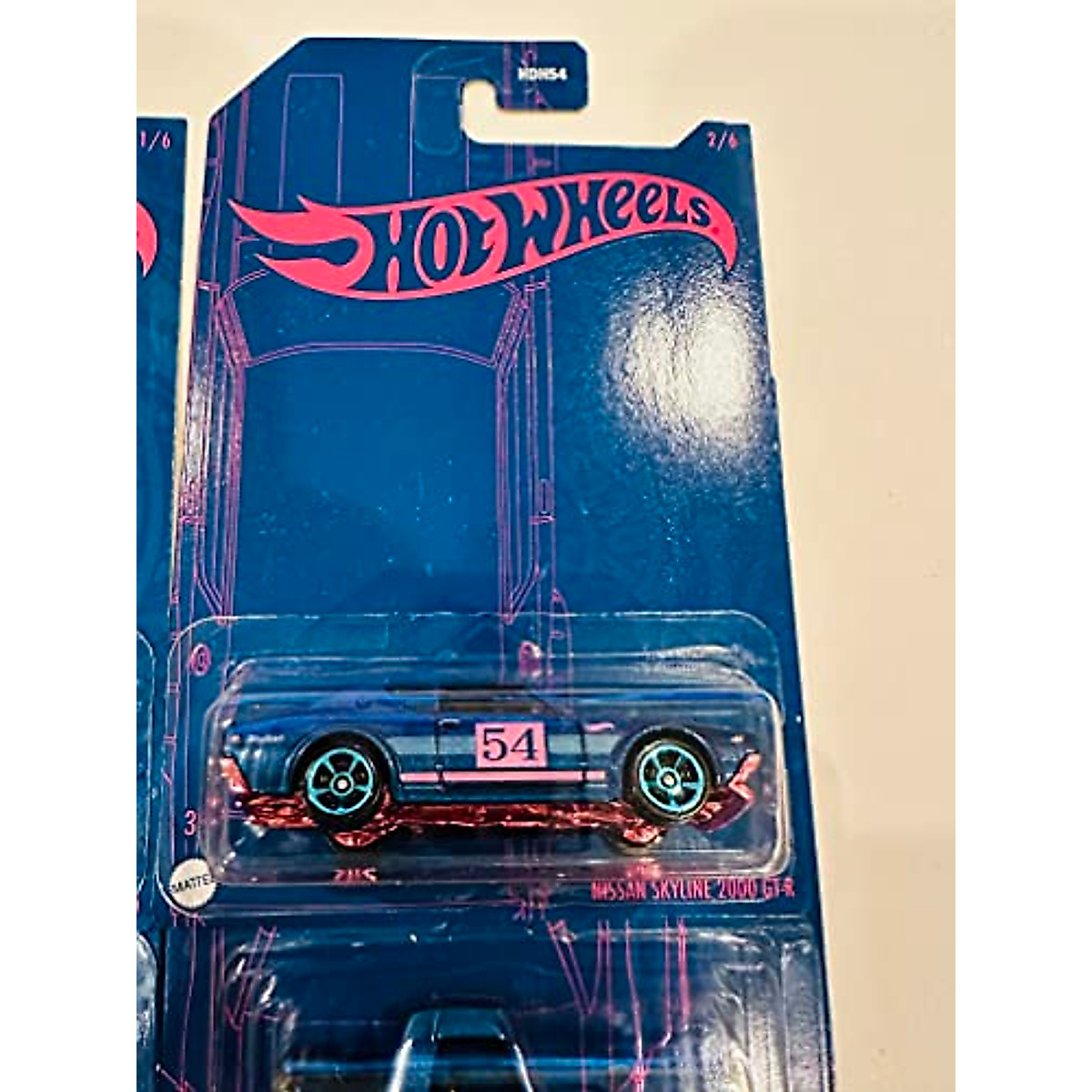 Hot Wheels 2022 - Pearl & Chrome Series 2 - Set of 5 - with Out Chase - Skyline 2000 GT-R, Fairlady Z, Baja Bug, 53 Chevy, Manga Tuner - Ships Bubble Wrapped in a Box