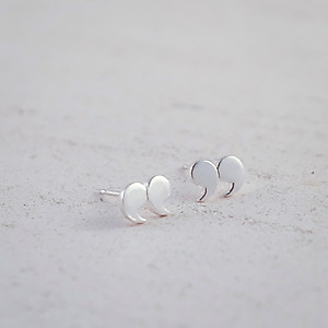 Boma Jewelry Sterling Silver Quotation Mark Stud Earrings