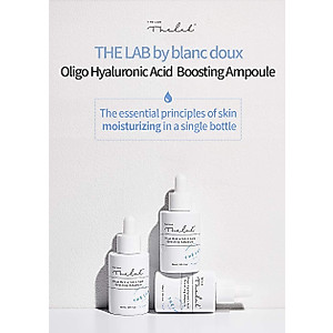 Blanc Doux Oligo Hyaluronic Acid Calming Cream 1.69 fl. oz. - VEGAN Certified + Oligo Hyaluronic Acid Deep Hydrating Essence Ampoule Serum 1.01 fl. oz. VEGAN Certified Deeply Hydrating Moisturizer