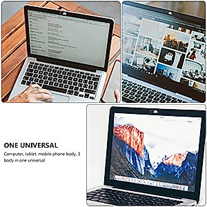 SOLUSTRE Computer Laptop Black Slides Computers Laptops 6pcs Laptop Webcam Computer Camera Cover Webcam Cover Slide Notebook Camera Cover Cover Slide Cute Black Slides Computers Laptops Pc Camera