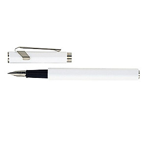 Caran d'Ache 849 0841-001 Fountain Pen, F, Fine Point, White, Dual Use Type