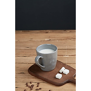 Famiware Mars 6 Pieces Coffee Mug, 12 oz Tea Mug, Catering Mugs with Handle for Coffee, Tea, Cocoa, Milk, White