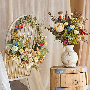 HOWLT Butterfly Stakes, 60 PCS 14 Inch Garden Butterfly Ornaments Waterpoof Butterflies Decorations for Indoor&Outdoor, Yard, Patio Plant Pot Multi