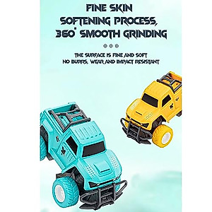 TOPINCN Mini RC Car Toy, Remote Control Car Toy Easy to Operate 1/24 for Children Gift (Orange Yellow)