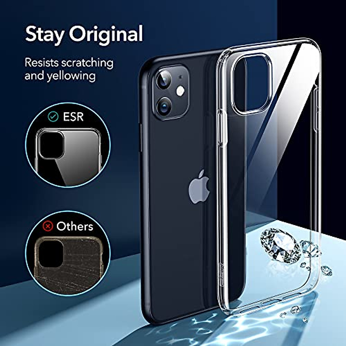 ESR Essential Zero Designed for iPhone 11 Case, Slim Clear Soft TPU, Flexible Silicone Cover for iPhone 11 6.1-Inch (2019), Clear