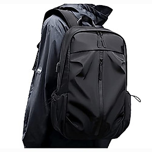 VGCUB Black Travel Laptop Backpack Airline Approved, Business Laptops Carry on Backpack with USB Charging Port,Waterproof College Bag Gifts for Men Women Fits 14 Inch Notebook,Small