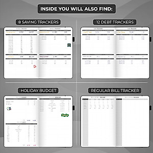 Clever Fox Budget Planner - Undated - Expense Tracker Notebook. Monthly Budgeting Journal, Finance Planner & Accounts Book to Take Control of Your Money. Start Anytime. A5 Size Black Hardcover