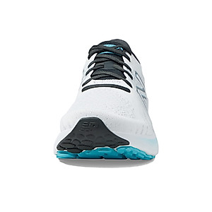 New Balance Women's Fresh Foam X Vongo V5 Running Shoe, White/Bleach Blue/Silver Metalic, 8