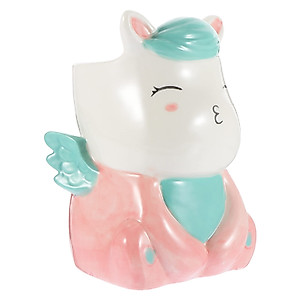 Angoily Utensil Crock Ceramic Kitchen Utensil Holder for Countertop Large Kitchen Tool Organizer Cutlery Caddy Unicorn