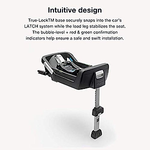 Bugaboo Turtle by Nuna Car Seat + Base - Compatible with Bugaboo Fox, Fox 2 and Lynx Strollers Only - Fits Infants 4 to 32 Pounds - 5-Point Safety Harness - Lightweight Car Seat - Black