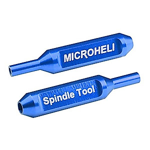 Microheli Aluminum Spindle Shaft Tool Set (Blue) - Blade Nano CPX/CPS / S2