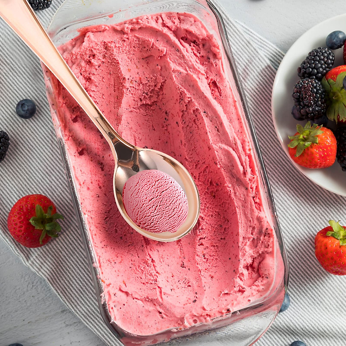 Plastic Spoons Mini Disposable Spoon: Cabilock 24 Pcs Rose Gold Serving Spoon 3.8 inch Dessert Spoon Small Spoons for Dessert, Sampling Appetizers, Honey, Parties, Picnics