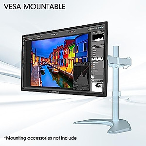 Sceptre 22" 75hz 1080p LED Monitor HDMI x2 VGA 99% sRGB Wall Mount Ready Build-in Speakers, Machine Black 2021 (E22 Series)